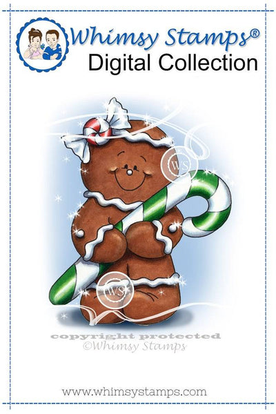 Gingerbread Man - Digital Stamp | Whimsy Stamps