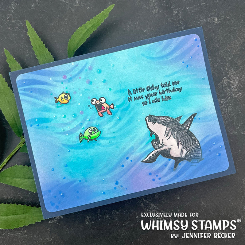 Shark Week Clear Stamps– Whimsy Stamps