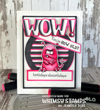**NEW Wowzers Word and Shadow Die Set– Whimsy Stamps