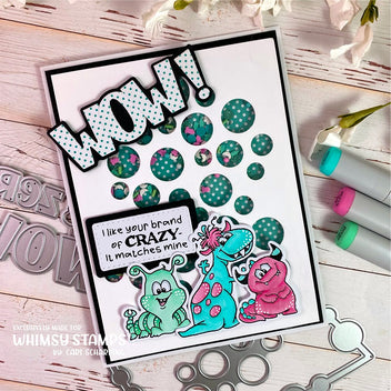 Wowzers Word and Shadow Die Set | Whimsy Stamps