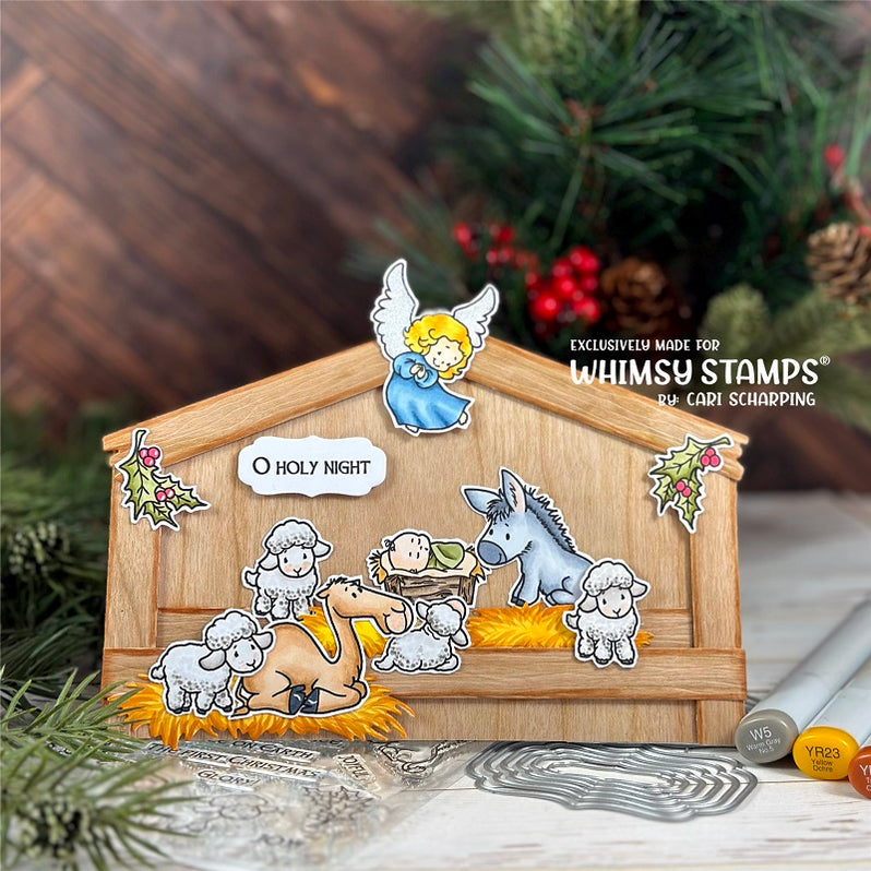 Nativity Clear Stamps– Whimsy Stamps