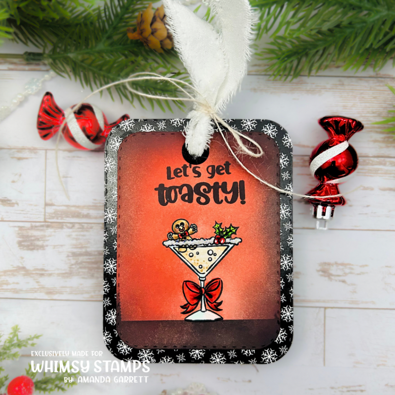 Cocktails Clear Stamps– Whimsy Stamps