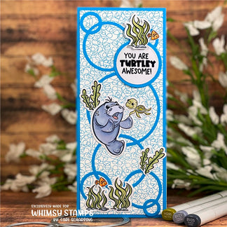 Big Love Manatees Clear Stamps | Whimsy Stamps