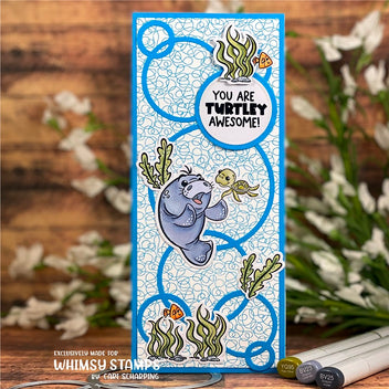 Big Love Manatees Clear Stamps | Whimsy Stamps