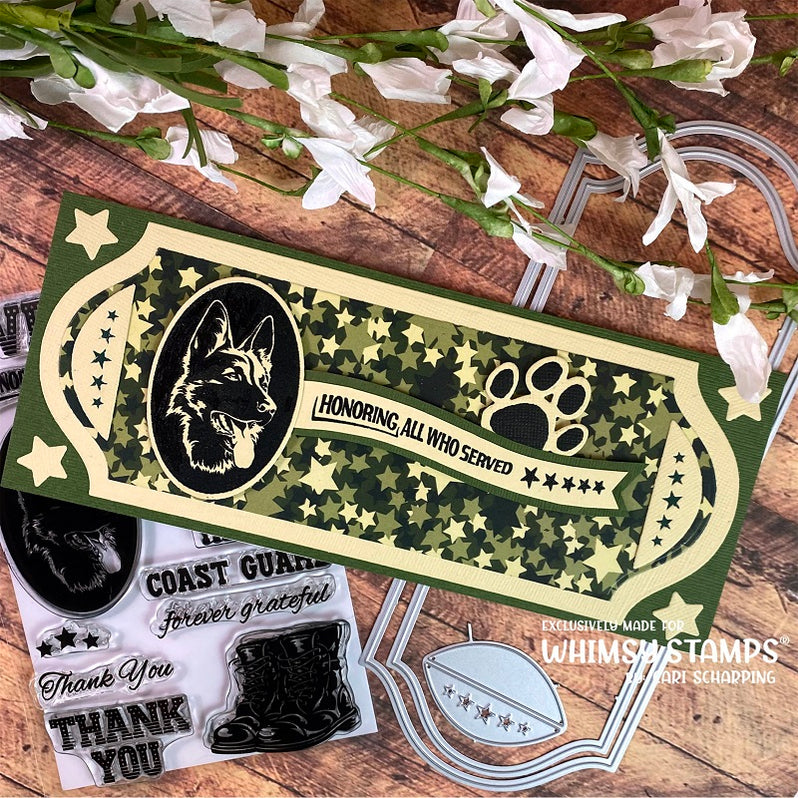 Military Honoring All Clear Stamps– Whimsy Stamps
