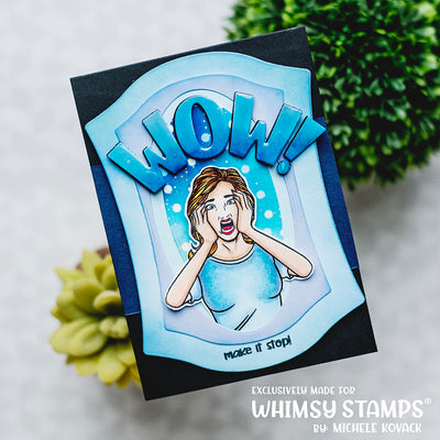 **NEW Wowzers Word and Shadow Die Set– Whimsy Stamps