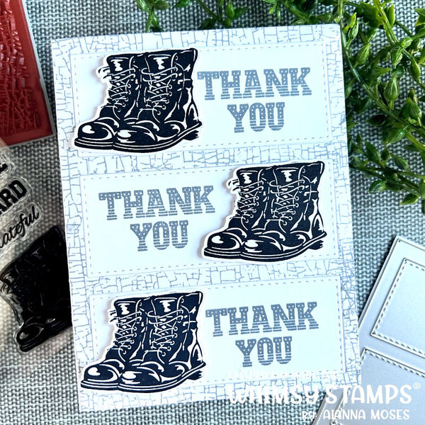 Military Honoring All Clear Stamps | Whimsy Stamps