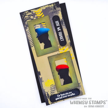 Military Profiles Die Set | Whimsy Stamps