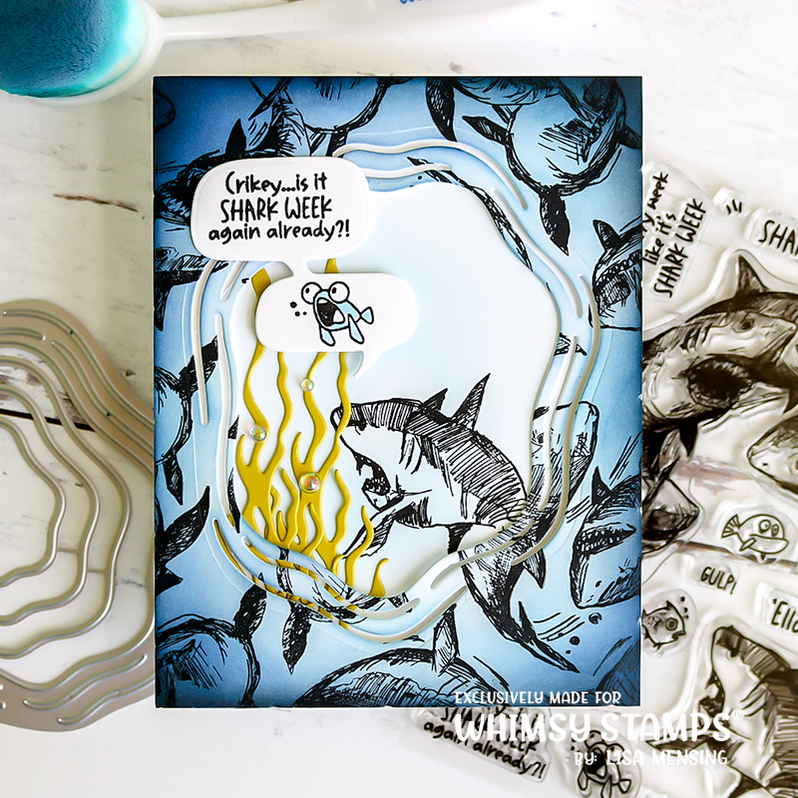 Shark Week Clear Stamps– Whimsy Stamps