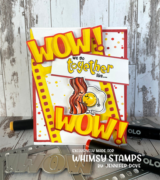 Wowzers Word and Shadow Die Set | Whimsy Stamps