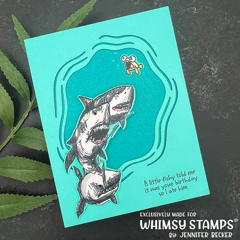 Shark Week Clear Stamps– Whimsy Stamps