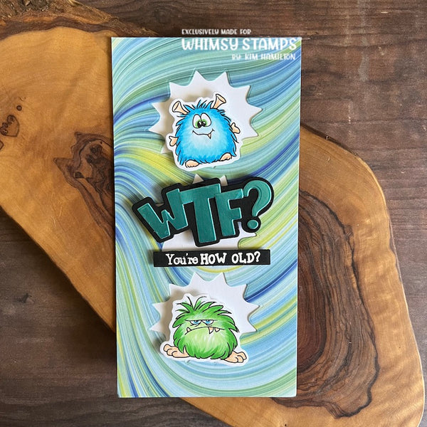 Monster Daze Clear Stamps | Whimsy Stamps