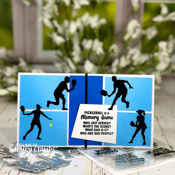 Pickleball Clear Stamps | Whimsy Stamps