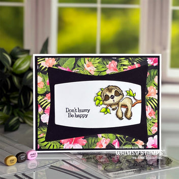 Sloth Moments Clear Stamps | Whimsy Stamps