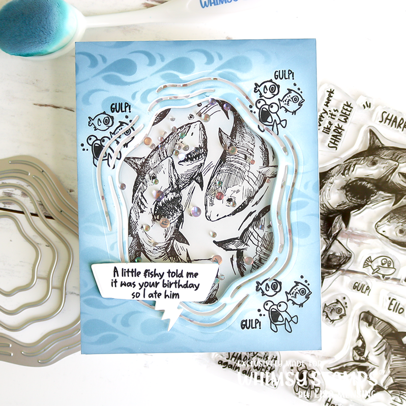 Shark Week Clear Stamps– Whimsy Stamps