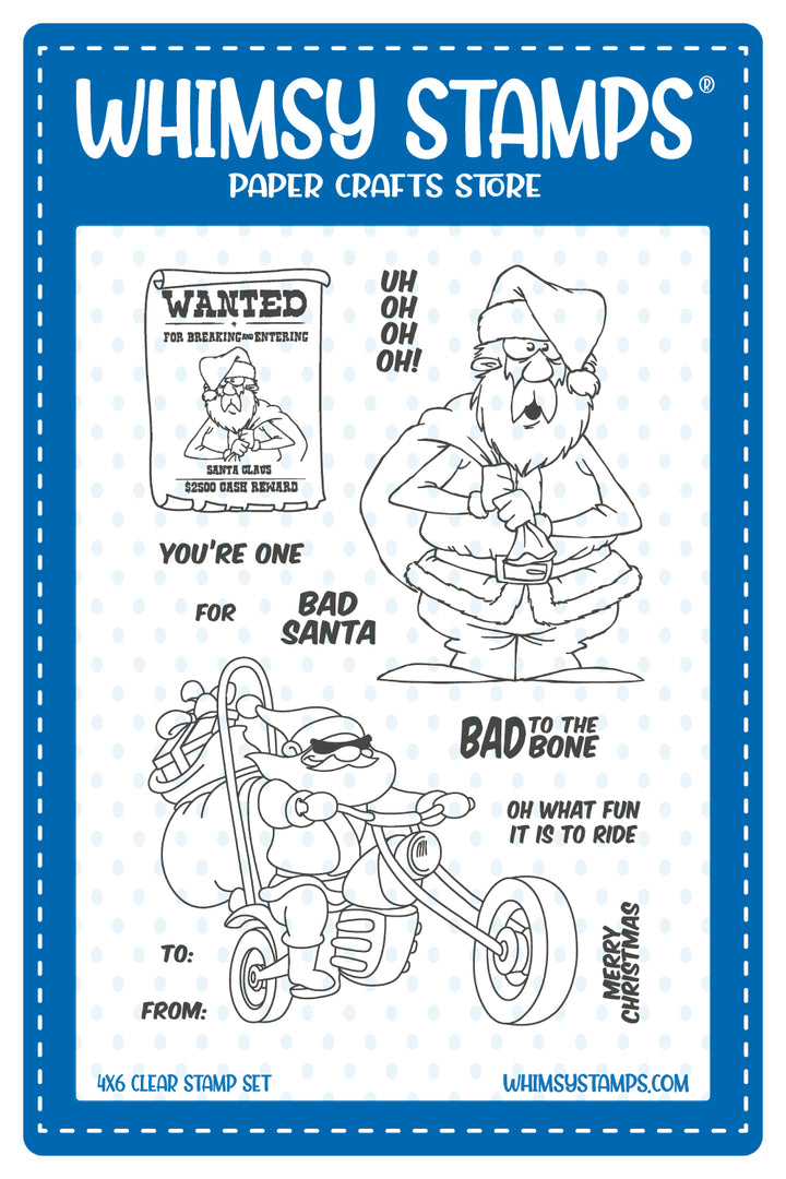 Terrific Christmas Tickets Clear Stamps | Whimsy Stamps