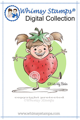 Berry Sweet Girl - Digital Stamp– Whimsy Stamps