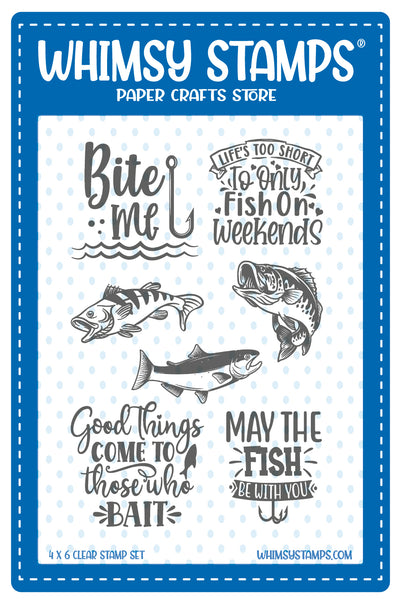 Bite Me Clear Stamps– Whimsy Stamps