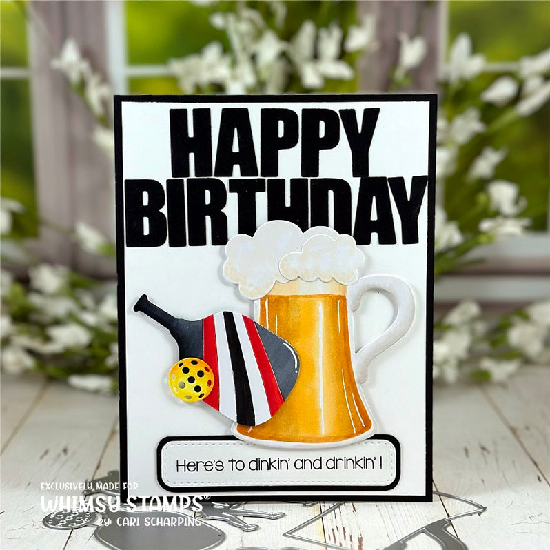 Pickleball Die Set– Whimsy Stamps