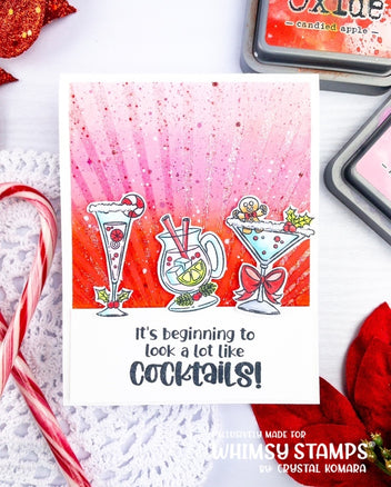 Cocktails Clear Stamps | Whimsy Stamps