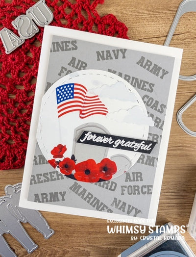 Military Honoring All Clear Stamps– Whimsy Stamps