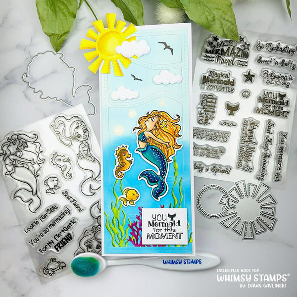 Mermaid Moments Clear Stamps | Whimsy Stamps