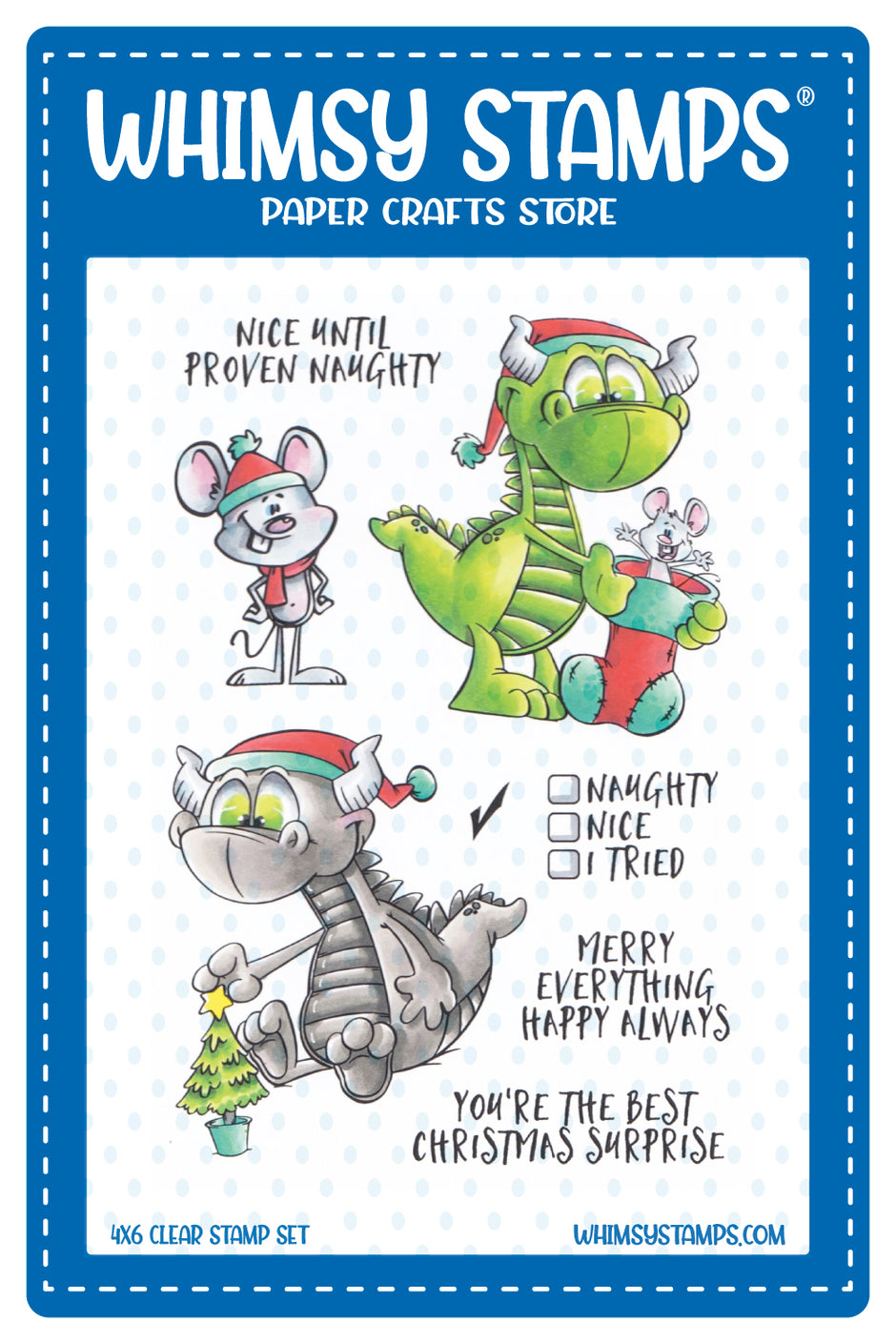 Dudley Santa's Cookies - Digital Stamp | Whimsy Stamps