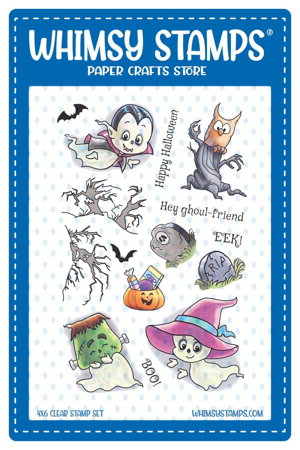 Ghost Party Clear Stamps | Whimsy Stamps