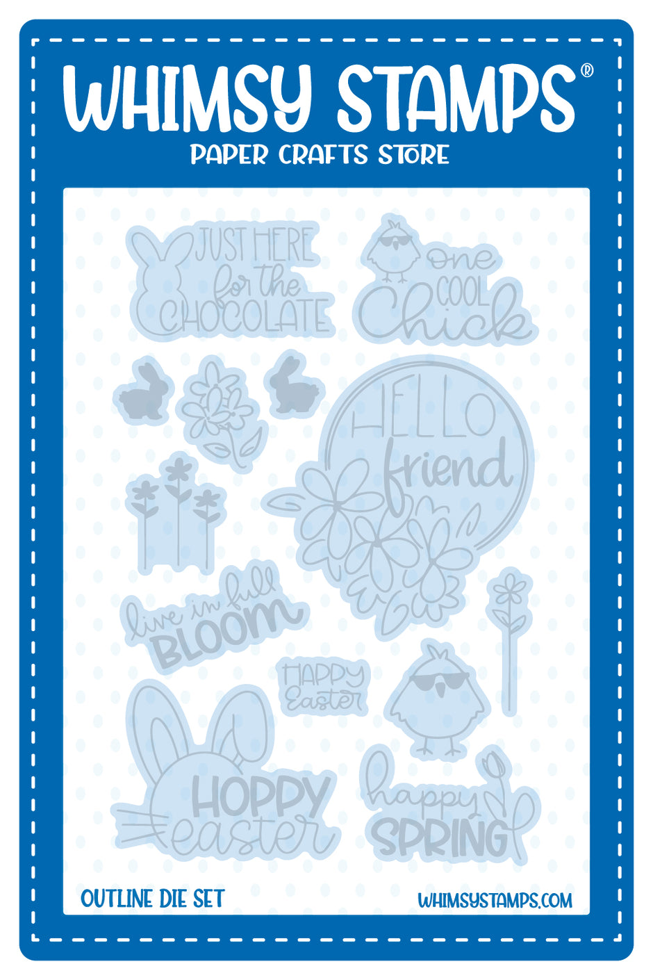Hello Friend Clear Stamps | Whimsy Stamps