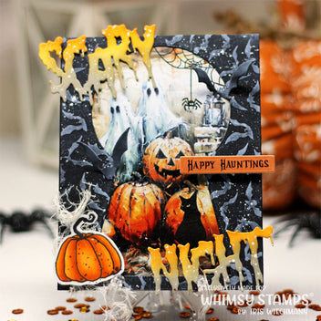 Slimline Embossing Folder - Bats Galore | Whimsy Stamps