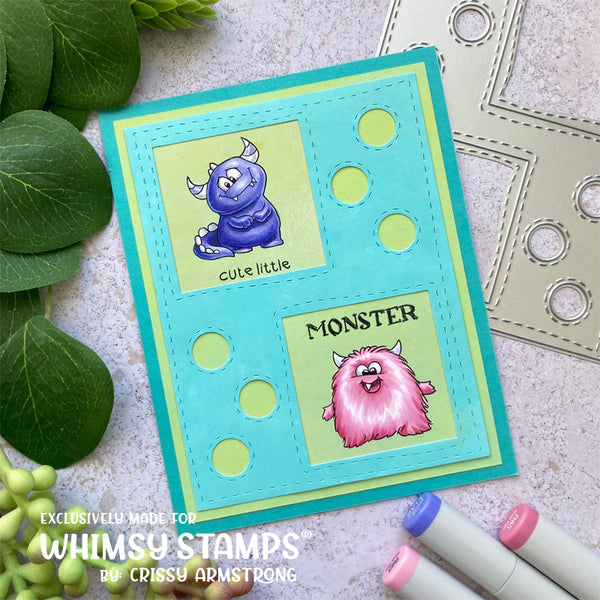Monster Cuties Clear Stamps | Whimsy Stamps
