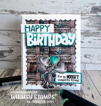 Moose't Wonderful Clear Stamps | Whimsy Stamps