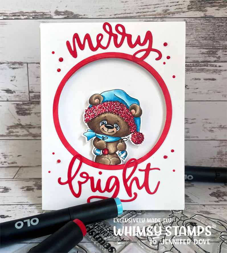 Teddy Bear Christmas Eve Clear Stamps– Whimsy Stamps