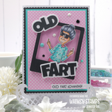 Old Fart Geezer Word and Shadow Die Set – Whimsy Stamps