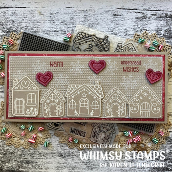 Slimline Embossing Folder - Sweater – Whimsy Stamps