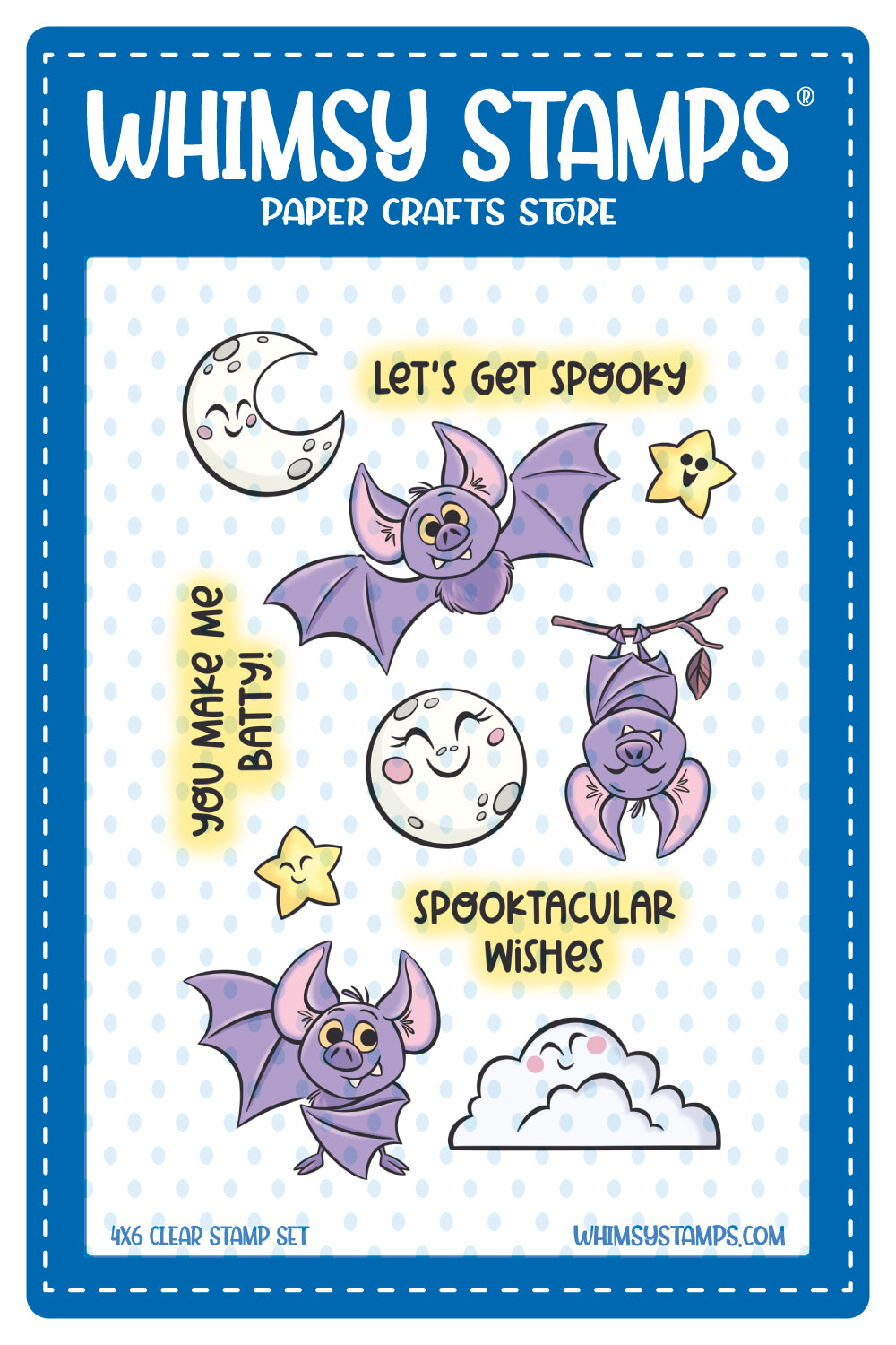 Let's Get Spooky Clear Stamps | Whimsy Stamps