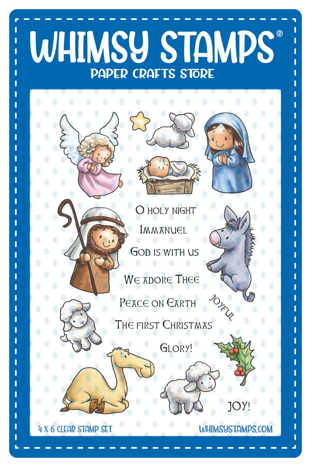 Nativity Clear Stamps– Whimsy Stamps