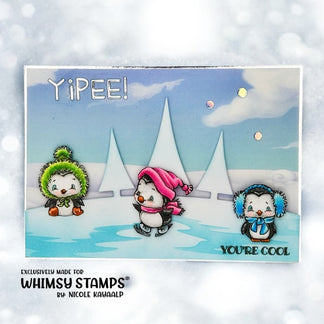 Penguin Winter Clear Stamps | Whimsy Stamps