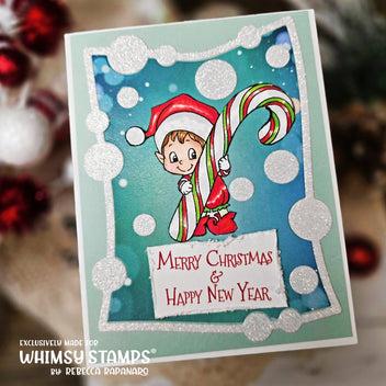 Elves on Christmas Clear Stamps | Whimsy Stamps