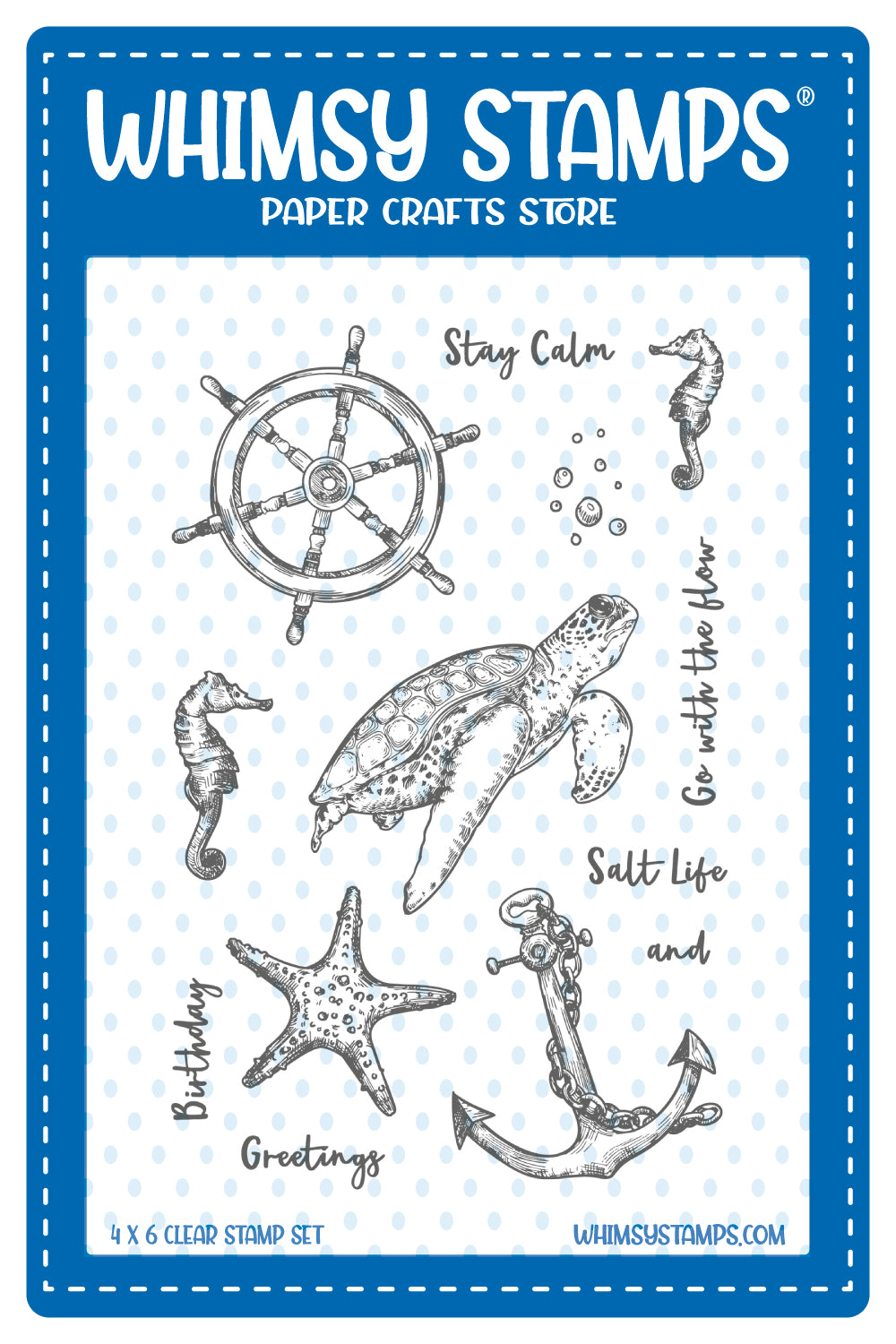 Salt Life Clear Stamps– Whimsy Stamps