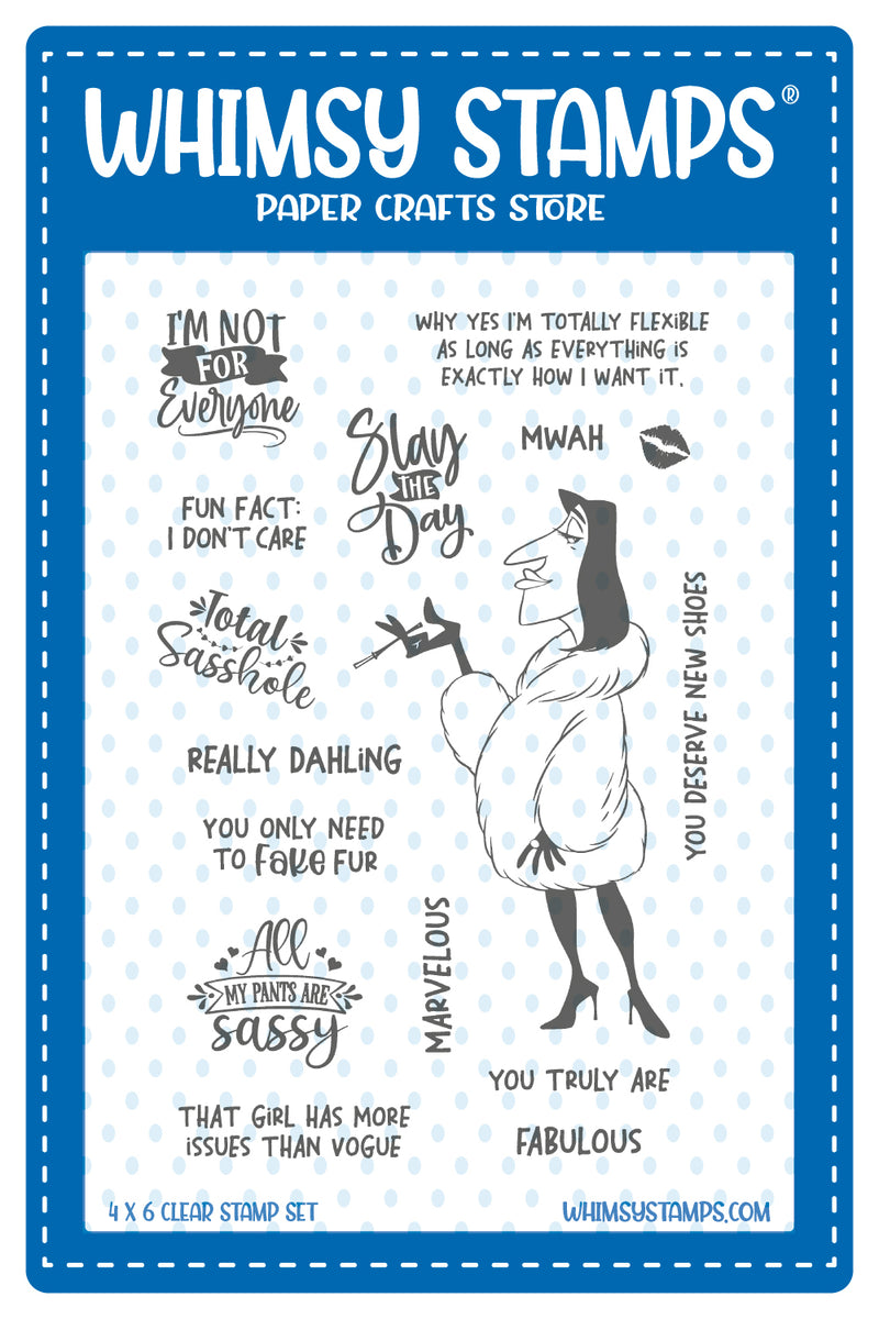 Slay the Day Clear Stamps– Whimsy Stamps