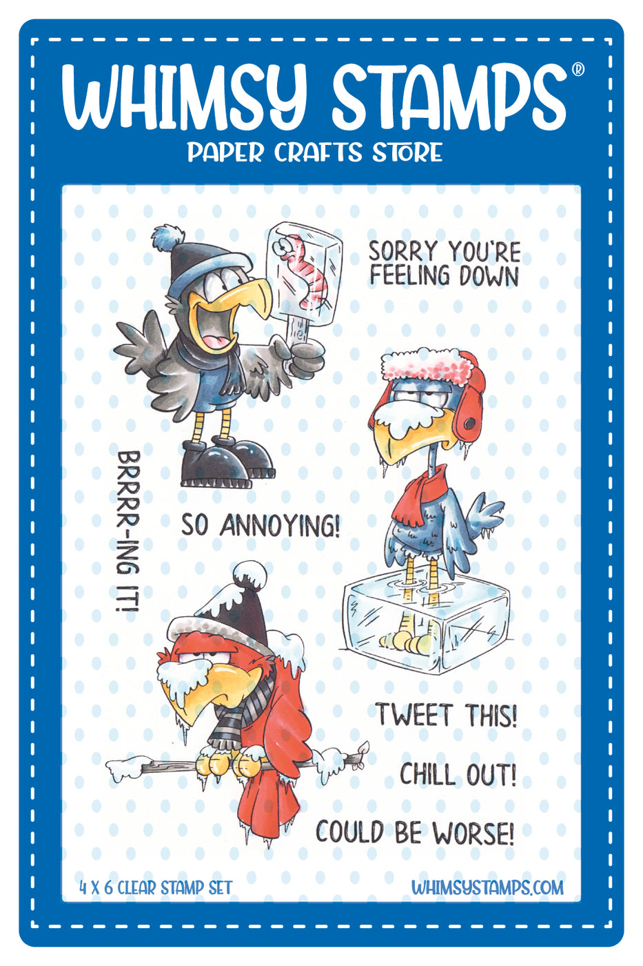 So Annoying Clear Stamps– Whimsy Stamps