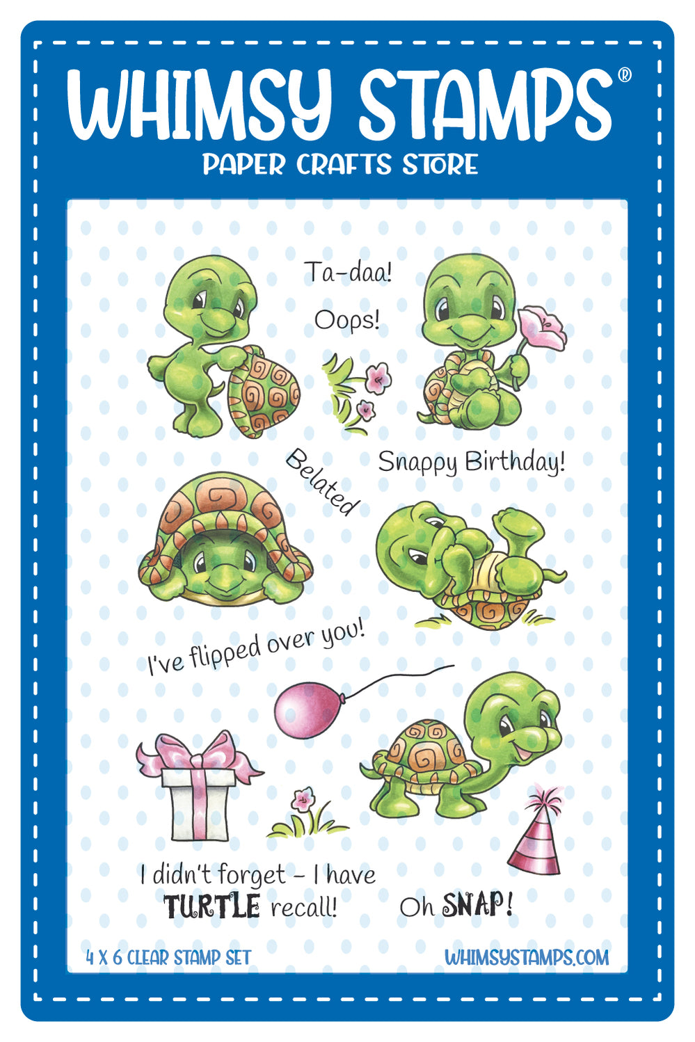 Turtle Tales Clear Stamps– Whimsy Stamps
