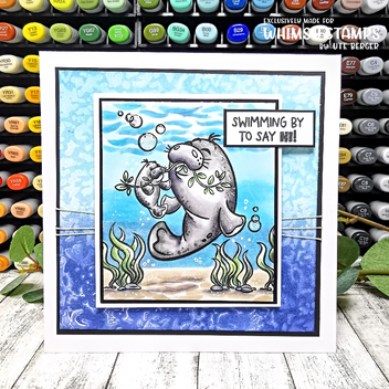Big Love Manatees Clear Stamps | Whimsy Stamps