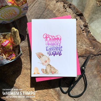 Easter Sentiments Clear Stamps | Whimsy Stamps