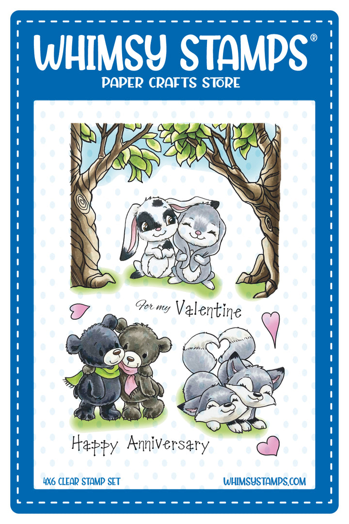 *NEW Woodland Valentine Clear Stamps