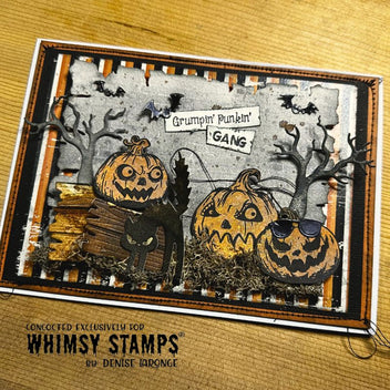 Grumpin Punkins Clear Stamps | Whimsy Stamps