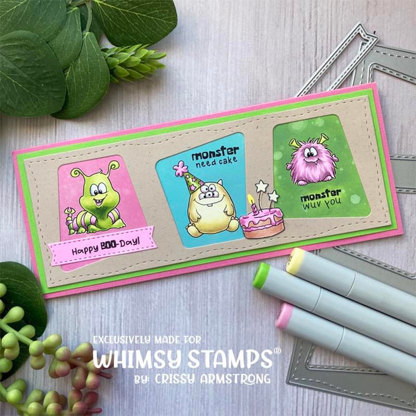 Monster Daze Clear Stamps | Whimsy Stamps