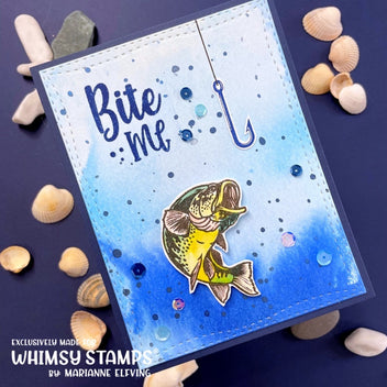 Born to Fish Clear Stamps | Whimsy Stamps