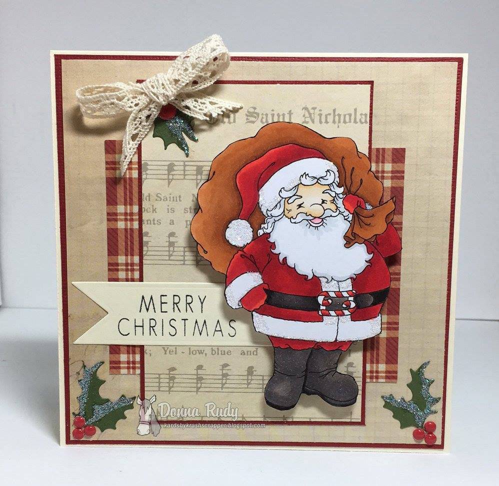 Classic Santa - digital stamp– Whimsy Stamps